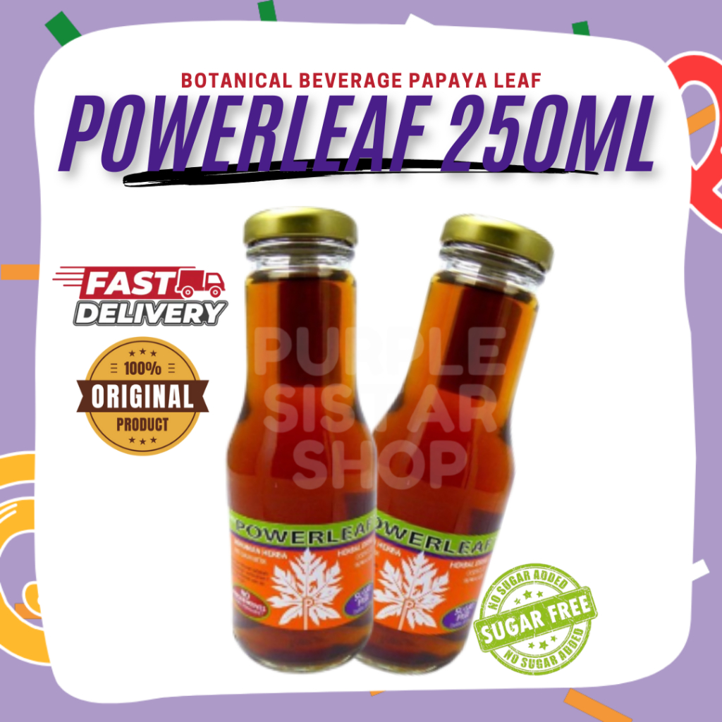 ORIG POWERLEAF 250ML [ BOTANICAL BEVERAGE PAPAYA LEAF SUGAR FREE ...