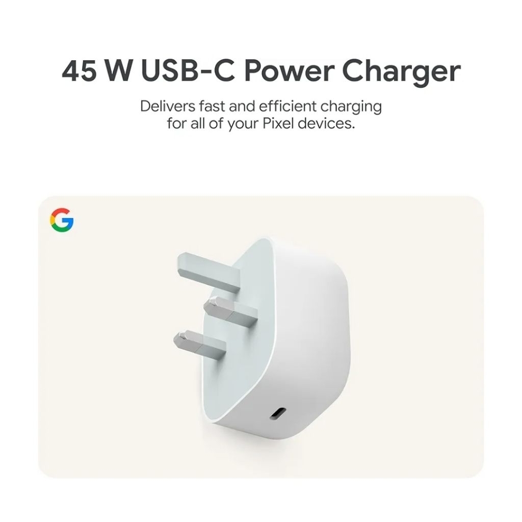 Google Pixel 9 Pro 45W Wall Adapter Charger USB-C Edition With C to C ...
