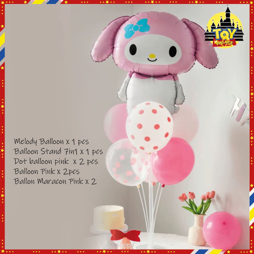 Lovely Sanrioed Melody Cartoon Balloon Large Doll Room Decoration ...