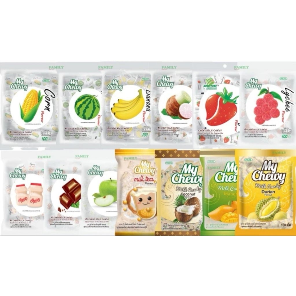 🔥 100PCS MIX MY CHEWY CANDY MY CHEWY MILK CANDY SWEETS MY CHEWY CANDY ...