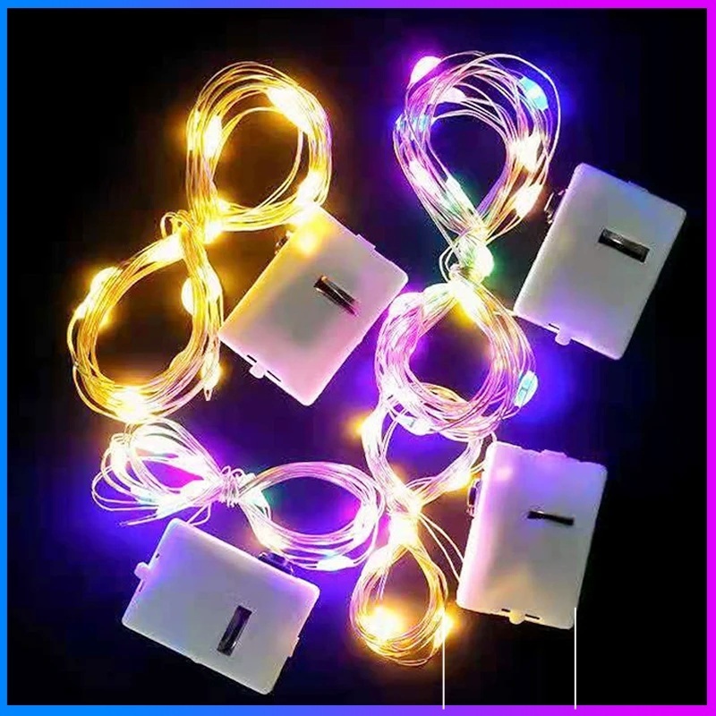 LED wayar tembaga rentetan dongeng lampu hadiah lampu hiasan sesuai ...