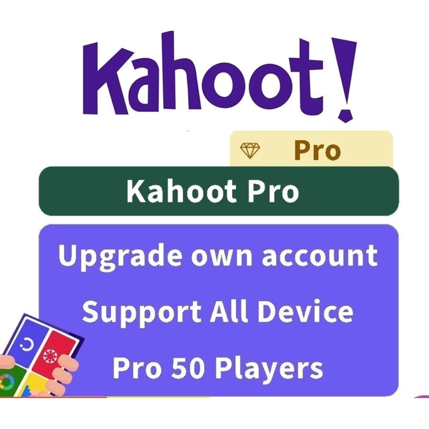 Kahoot Pro 50 players Play & Create Quiz for all devices own acc usage | Shopee Malaysia