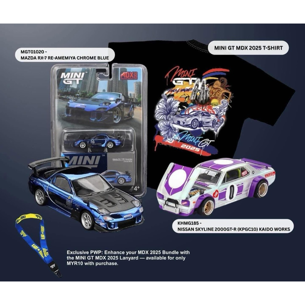 Mini Gt Diecast Expo 2025 MDX bundle | Shopee Malaysia