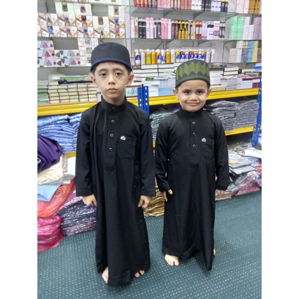 Jubah koshibu budak pakai untuk Tahfiz Madrasha kain Sejuk size (5 -15 ...