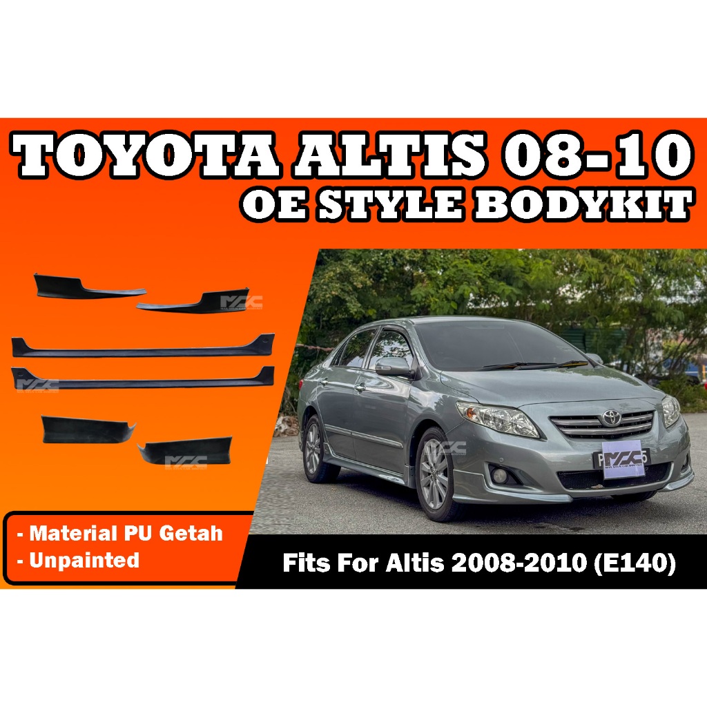 TOYOTA COROLLA ALTIS 2008-2010 TRD STYLE BODYKIT ALTIS E140 TRD BUMPER ...