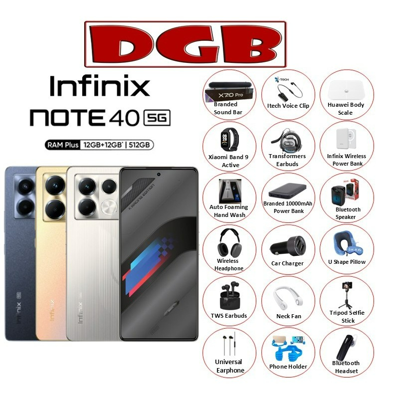 Infinix Note 40 5G | 12GB+12GB Extended Ram+512GB Rom | Original ...