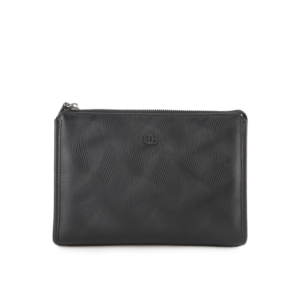 OBERMAIN Men's RFID Clutch / Genuine Leather / Black Brown / OBS521 ...