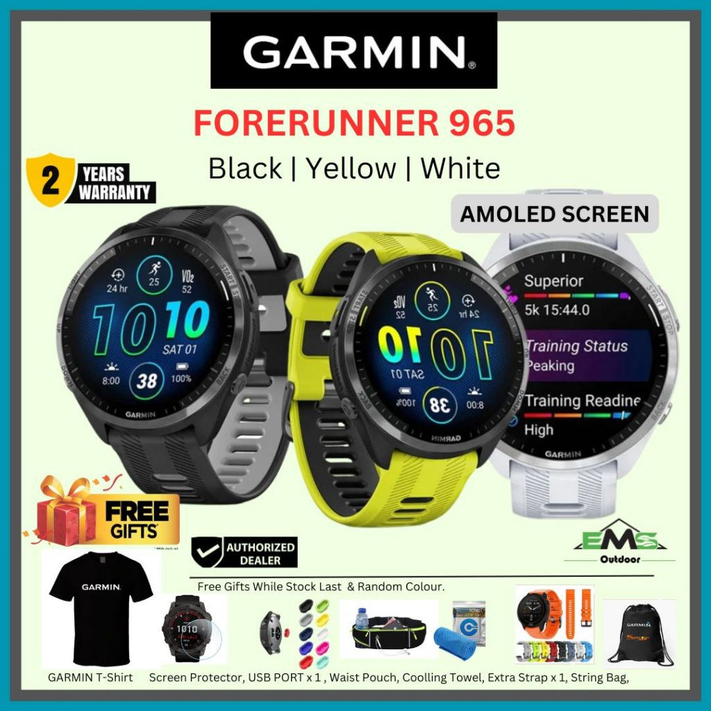 Garmin Forerunner 965 (2 Years Warranty + FREE GIFT!) | Shopee Malaysia