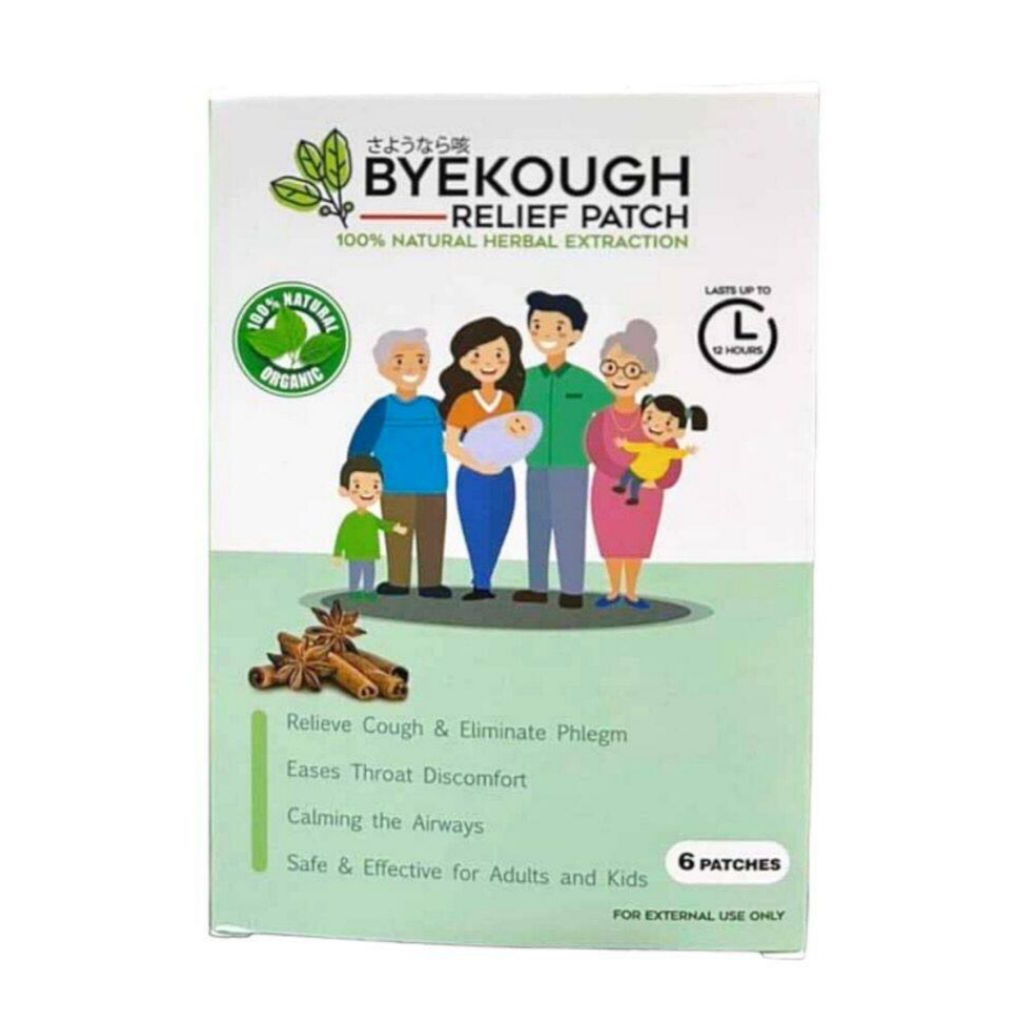 BYEKOUGH COUGH RELIEF PATCH 6's (STICKER TAMPAL BATUK) | Shopee Malaysia