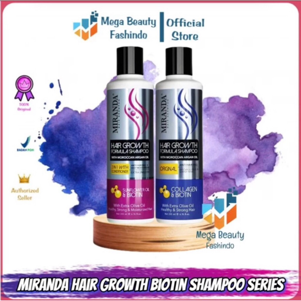 MIRANDA Shampoo Hair Growth with Moroccan Argan Oil 200ml - Miranda ...