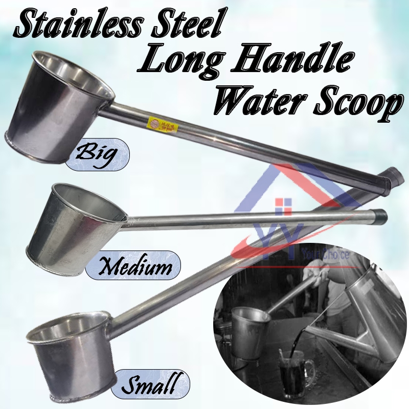 Stainless Steel Water Ladle Scoop/Long Handle Water Scoop/Hot Water ...