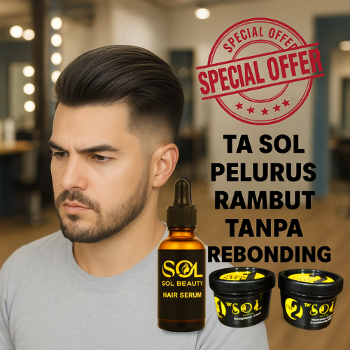 TA'SOL Rebonding Straight Hair Cream Ubat Krim pelurus Rambut -Pelembut ...