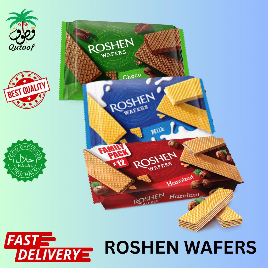 Roshen Wafers choco, Milk,and Hazelnut Wafer Flavour | Shopee Malaysia