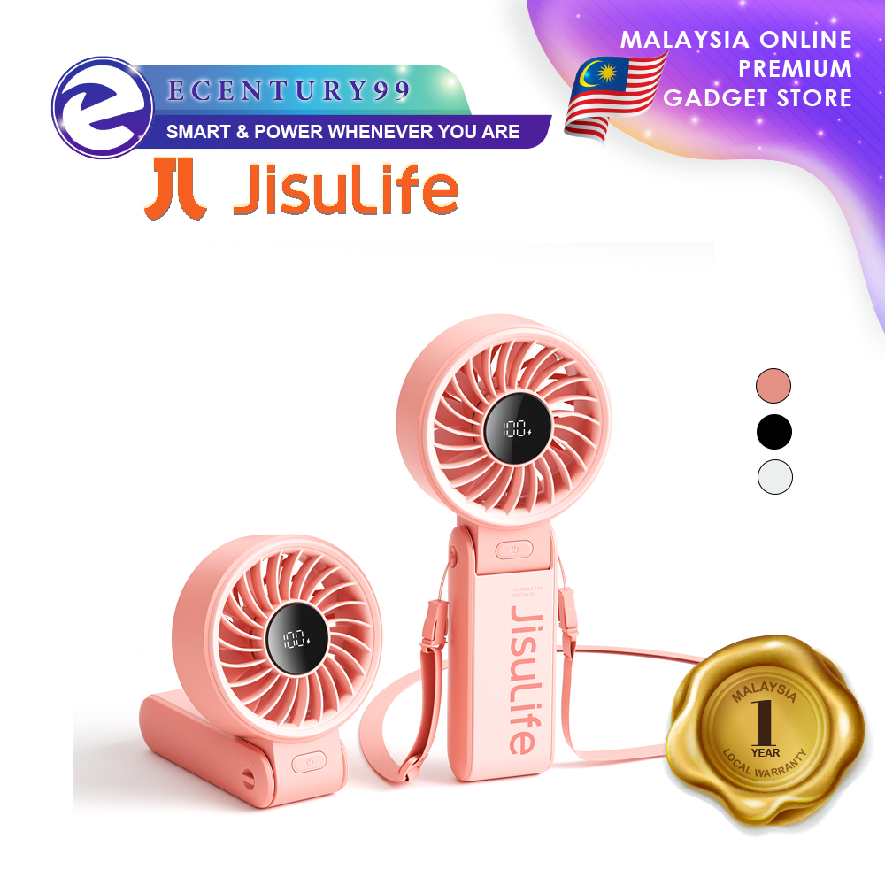 Jisulife Portable Foldable Handheld Fan Life7 5000mAh | Shopee Malaysia