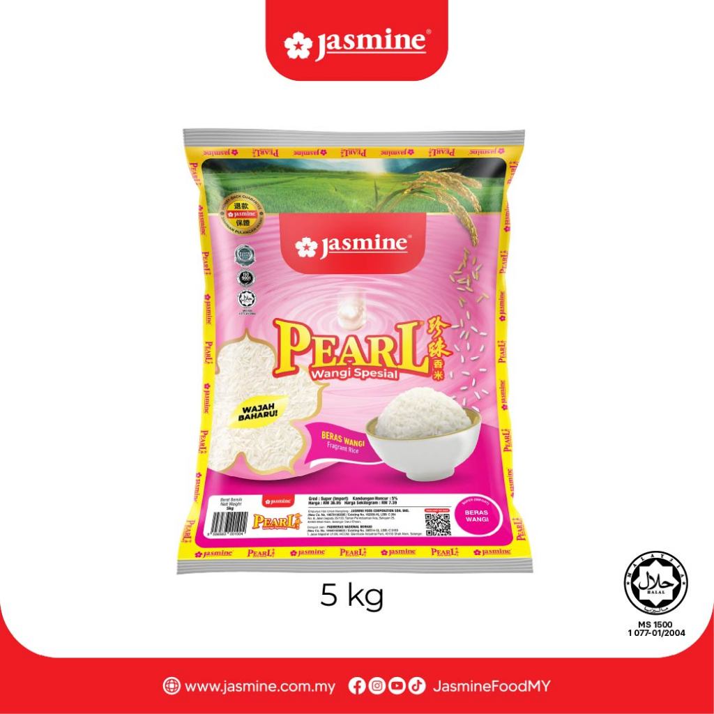 JASMINE Pearl AAA Fragrant Special Rice 5kg (Pre-order 3 Days) | Shopee ...