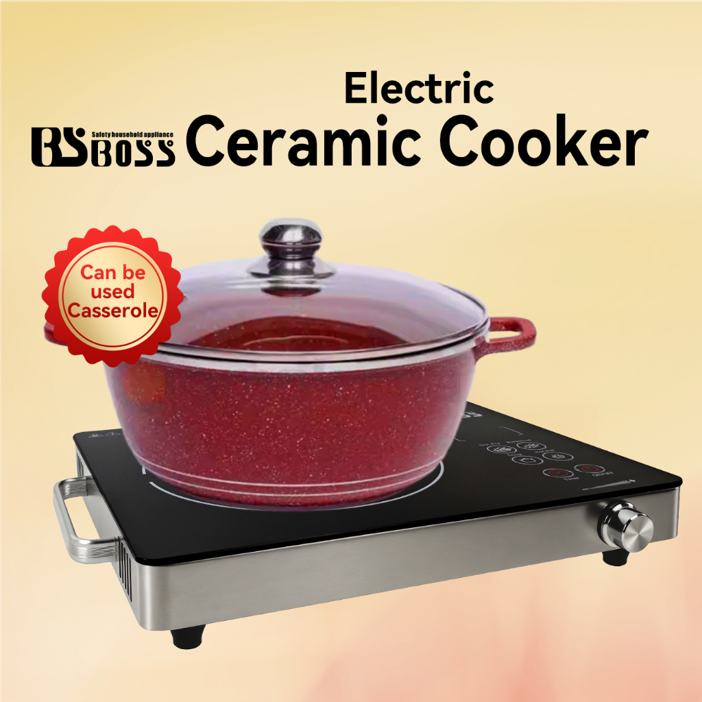 BSBOSS Induction Ultra Slim Cooker Soft Touch Control Panel ceramic ...