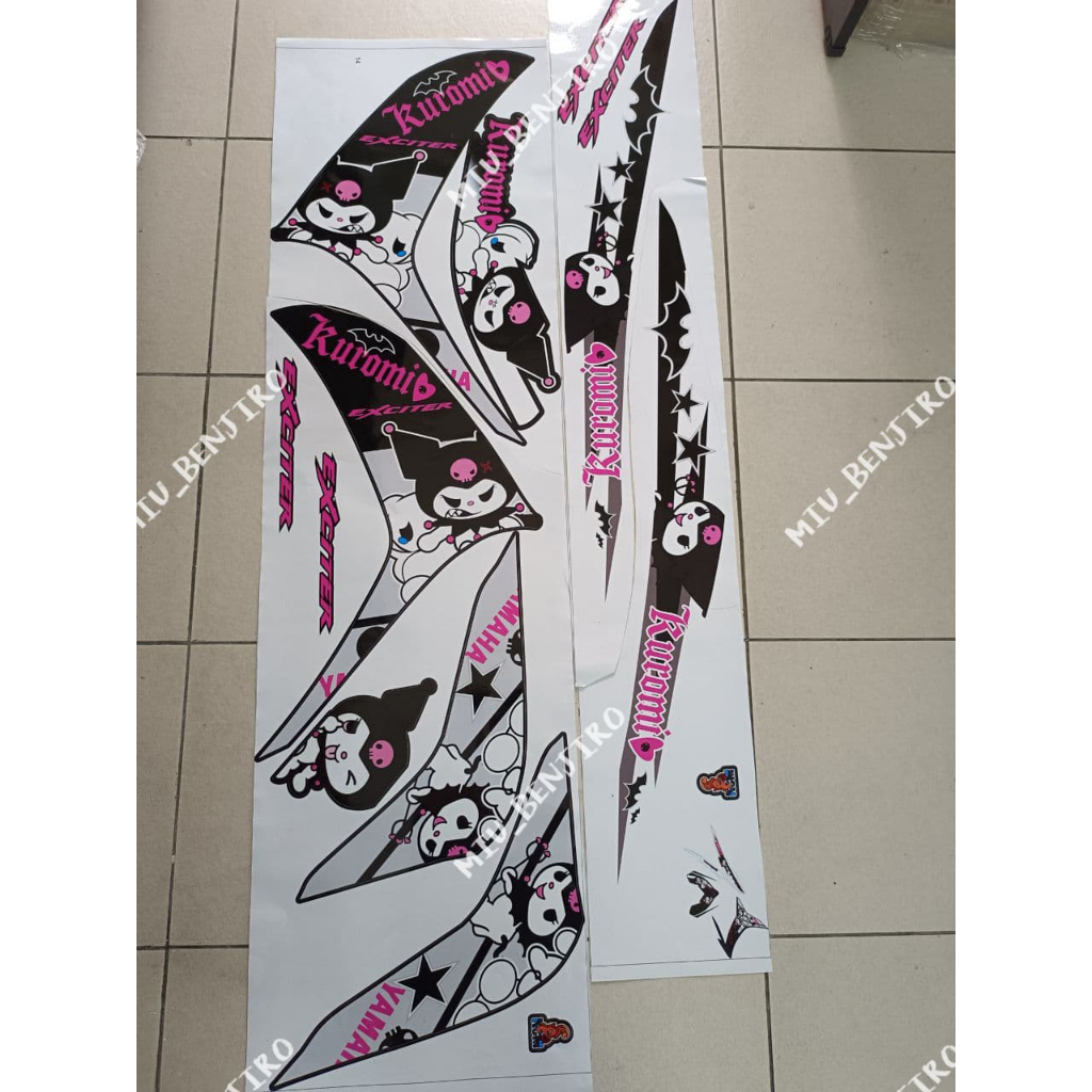 STICKER LC V8 KUROMI STICKER GOJO SATARO , JUJUTSU KAISEN EDITION ...