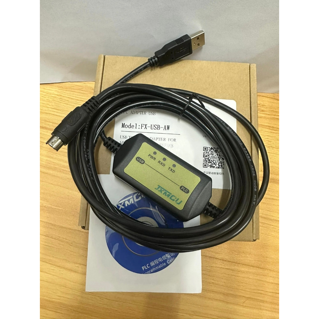 FX-USB-AW Mitsubishi FX1N/2N/FX3UC/FX3G Series PLC USB to RS422 Adapter ...
