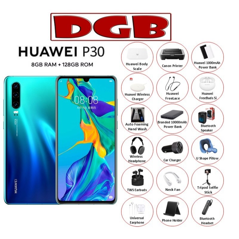 Huawei P30 | 8GB Ram+128GB Rom | Original Malaysia Set | Shopee Malaysia