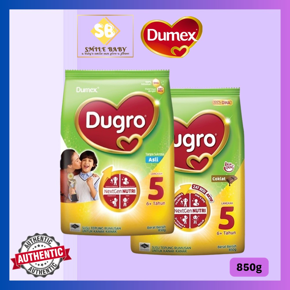 RM20.23*Dumex Dugro 5 Asli /Coklat 850g | 6 years old and above | Shopee Malaysia