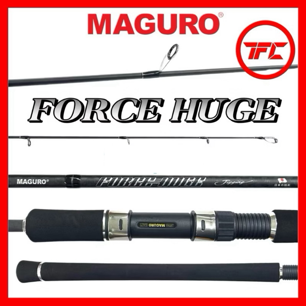 MAGURO FORCE HUGE Spinning Fishing Rod Popping Jigging Casting Bottom ...