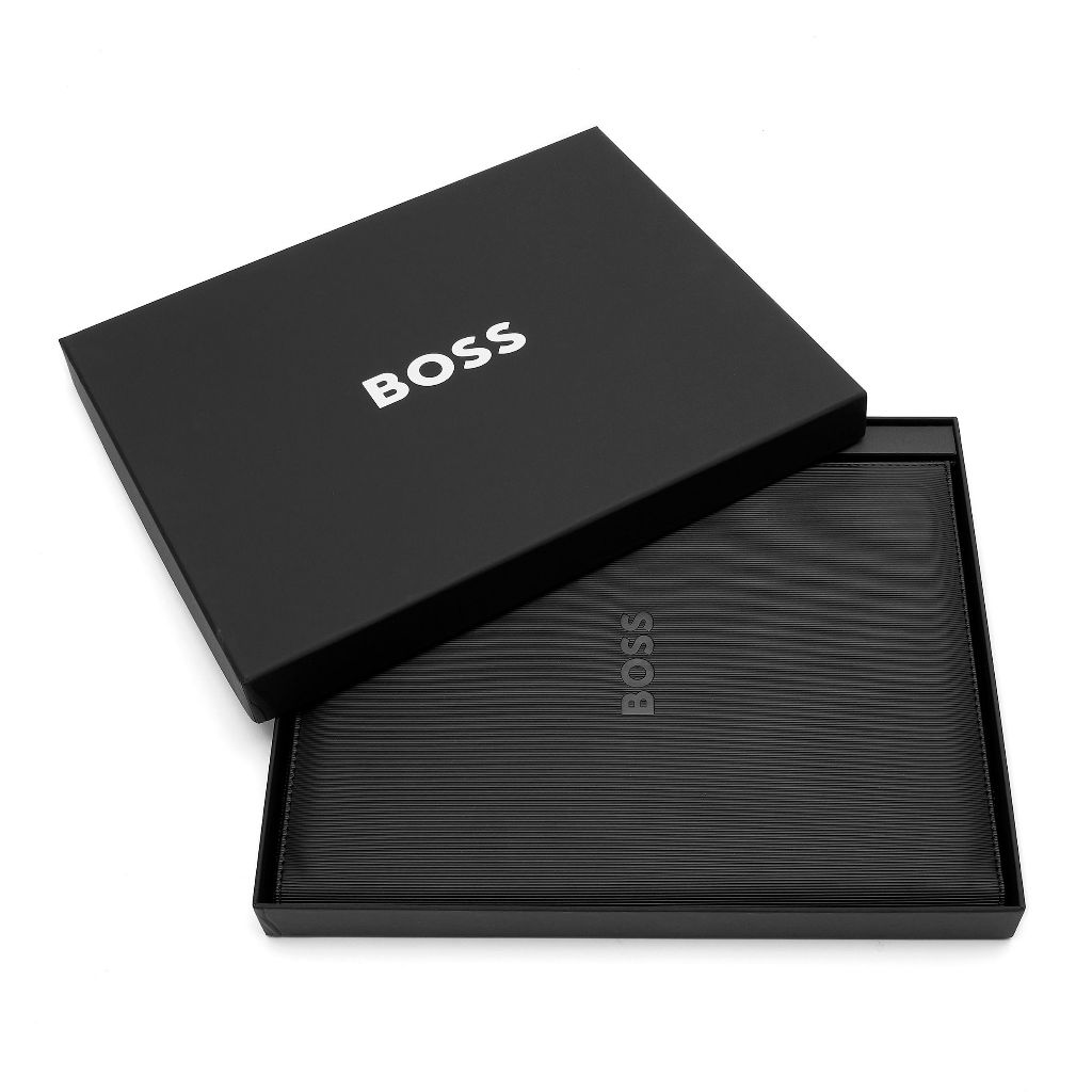 HUGO BOSS Folder A4 Formation Line Black HDF409A | Shopee Malaysia