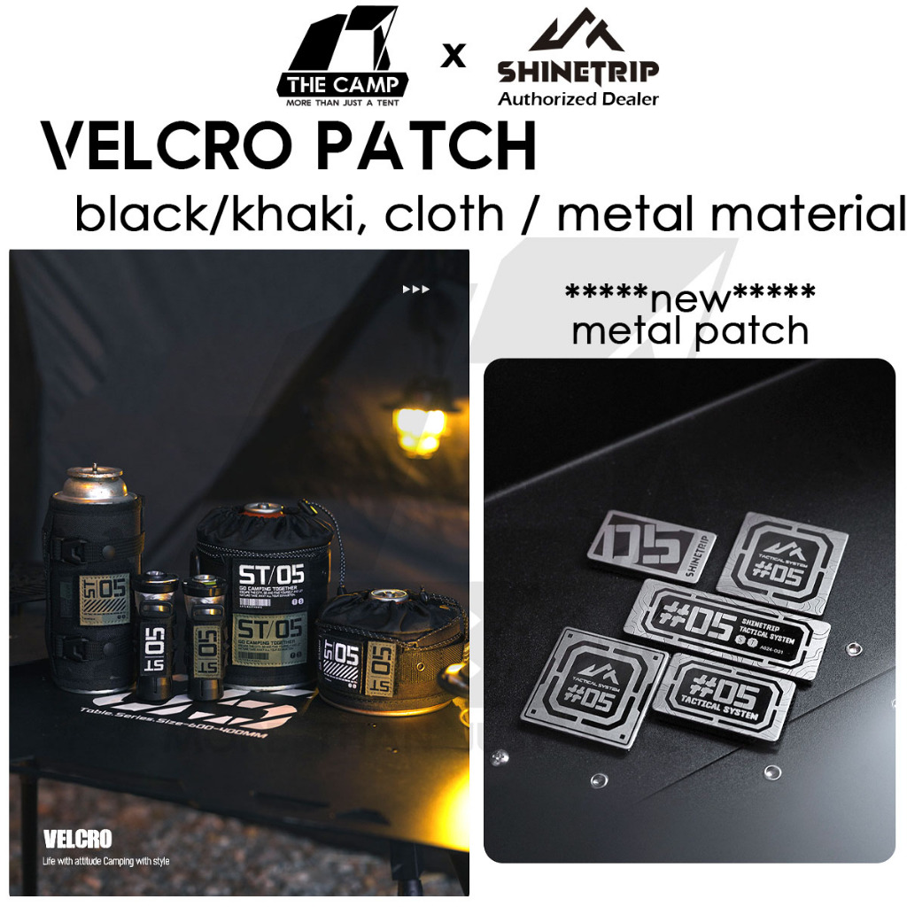 Shinetrip ST05 Tactical Velcro Patch Nylon Metal Military Badge Sticker ...