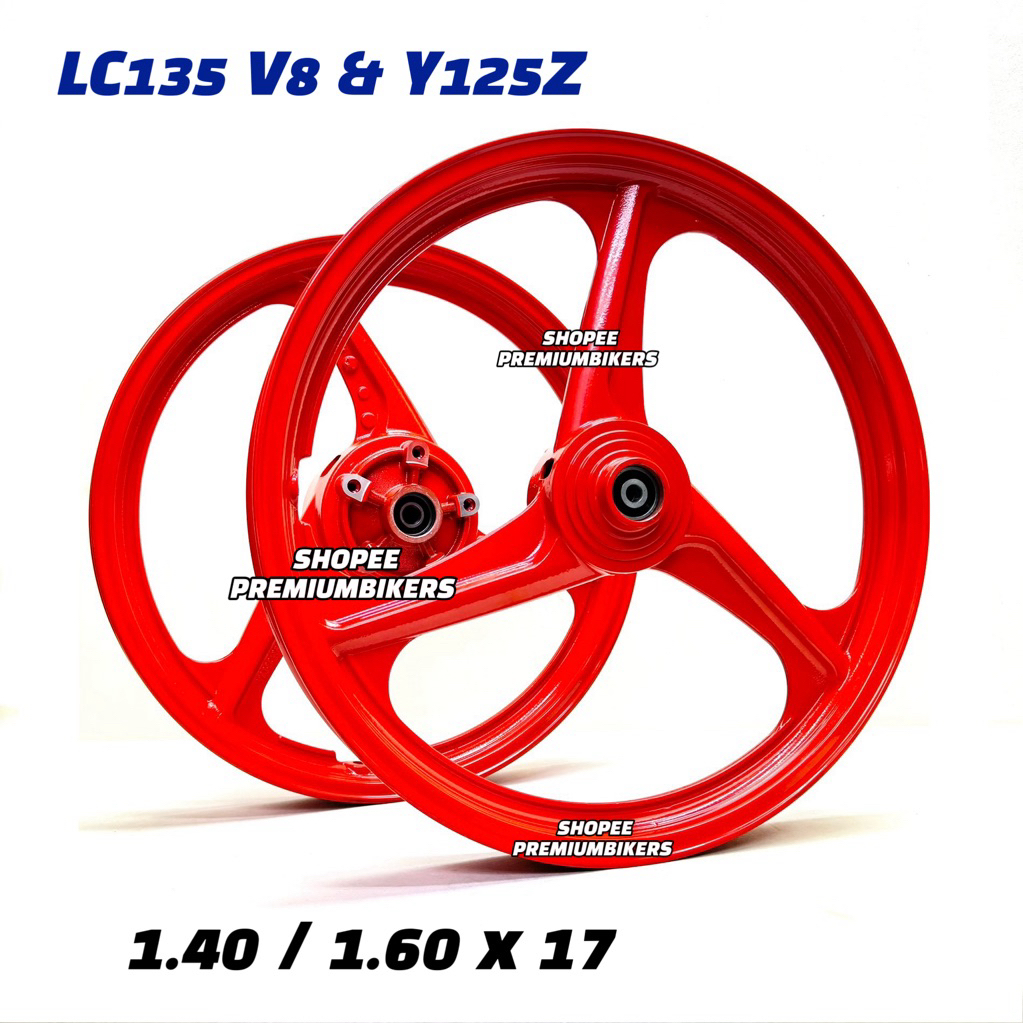 Y125 3 BATANG SPORT RIM ENKEI SIAP BEARING DAN BUSH Y125ZR LC 135 5S ES ...