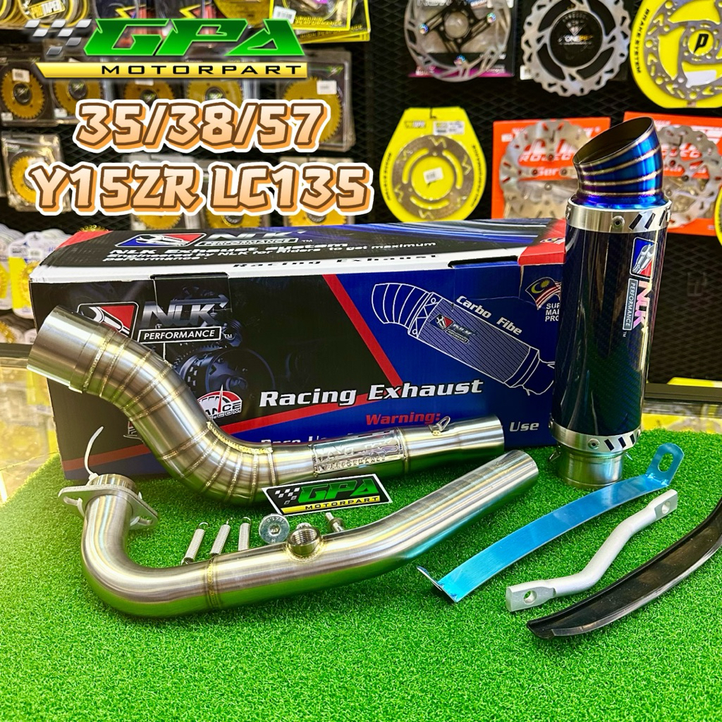 NLK PERFORMANCE RACING EKZOS OPEN CARBON BLUE 35/38/57 Y15ZR LC135 ...
