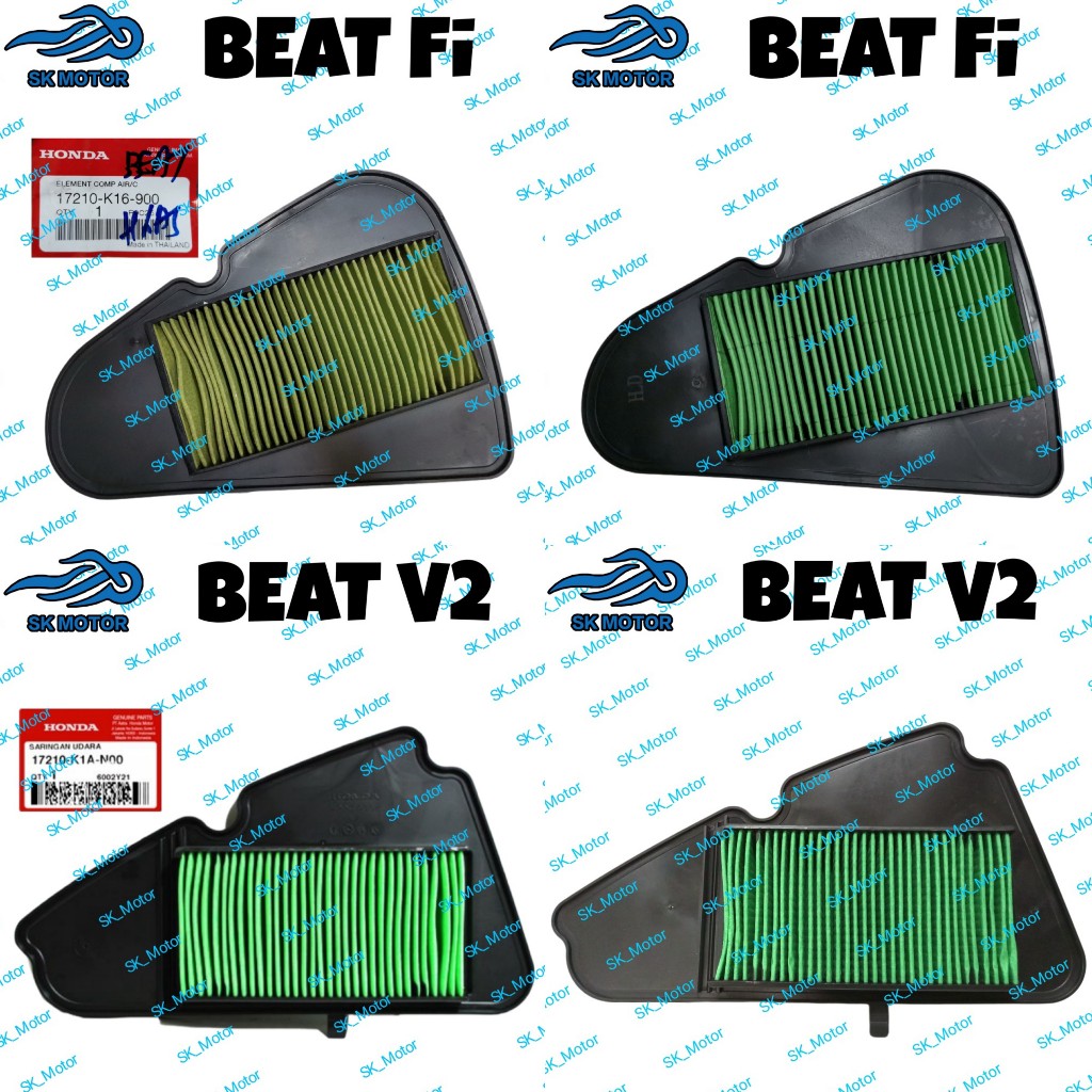 Honda BEAT Fi V1 V2 Original Element Assy Air Cleaner Air Filter ...
