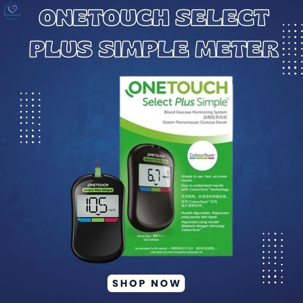 ONETOUCH SELECT PLUS SIMPLE METER / BLOOD GLUCOSE MONITOR SYSTEM ...