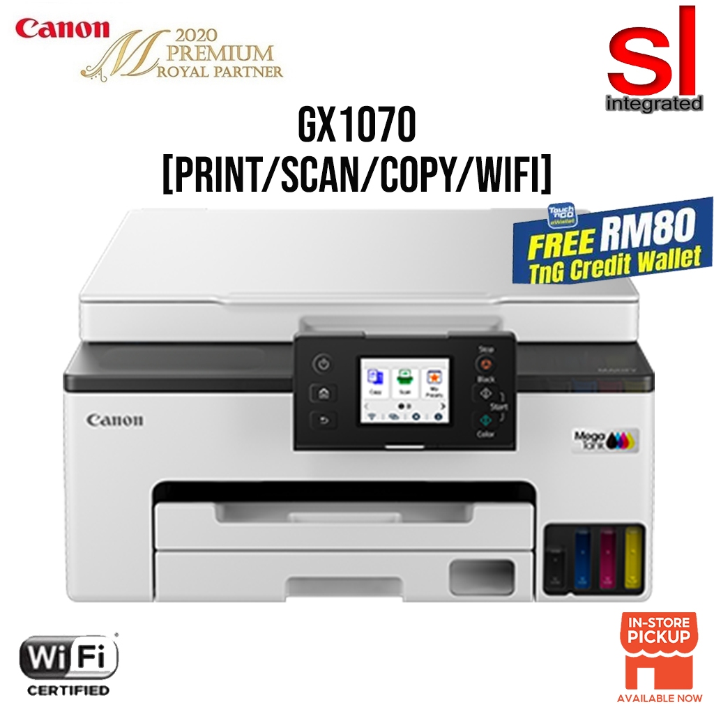 Canon MAXIFY GX1070 All In One INK Tank Printer With Auto Duplex and 2. ...