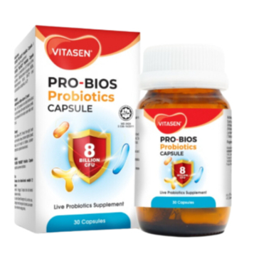 VITASEN PRO-BIOS Probiotics Capsule 30s 8 Billion CFU Gut Health ...