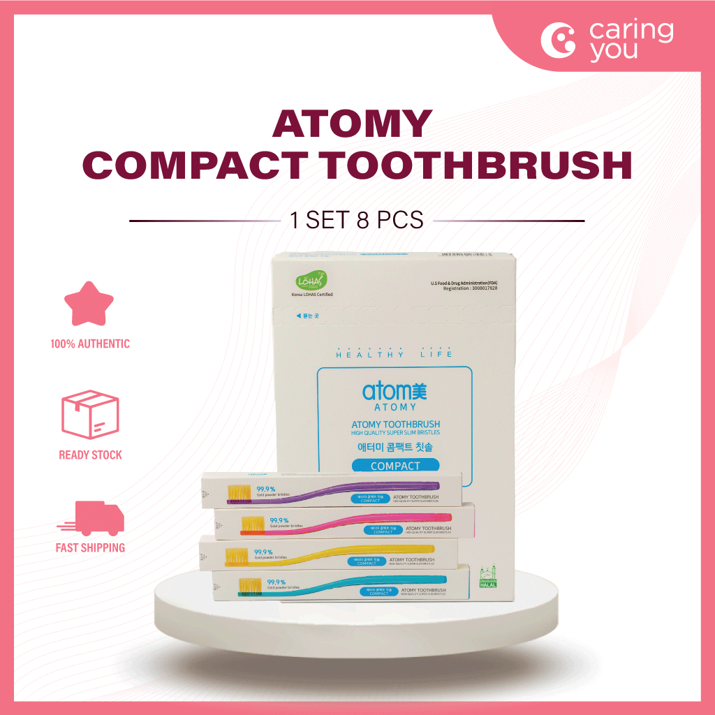Atomy compact toothbrush 1 set - 8 pcs Oral Care Berus Gigi Lembut 牙刷 ...