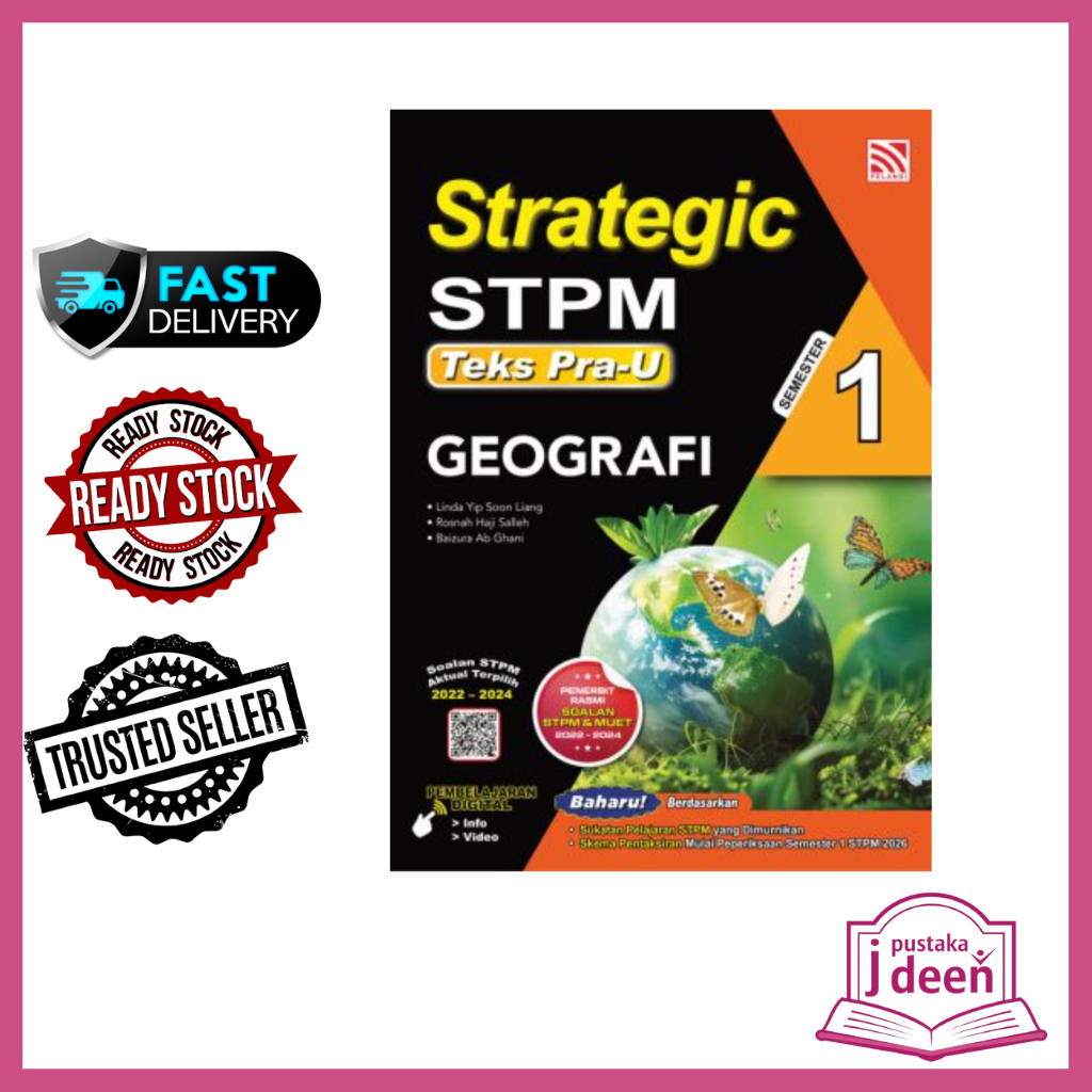 JDEEN BUKU RUJUKAN STPM GEOGRAFI - STRATEGIC STPM TEKS PRA-U SEM 1 | Shopee Malaysia