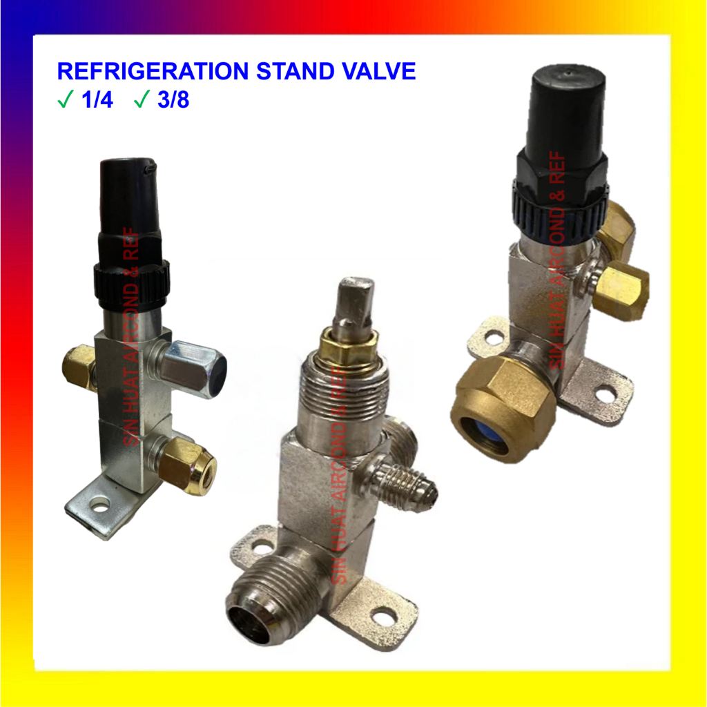 Stand Valve 1/4 Stand valve 3/8 Refrigeration valve 1/4" 3/8" Aircond ...