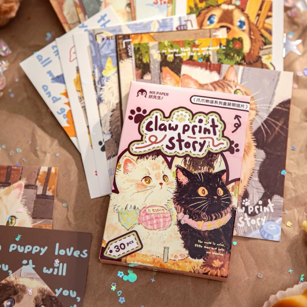Claw Print Story Postcard Set I Shinjodu I Postcard I | Shopee Malaysia