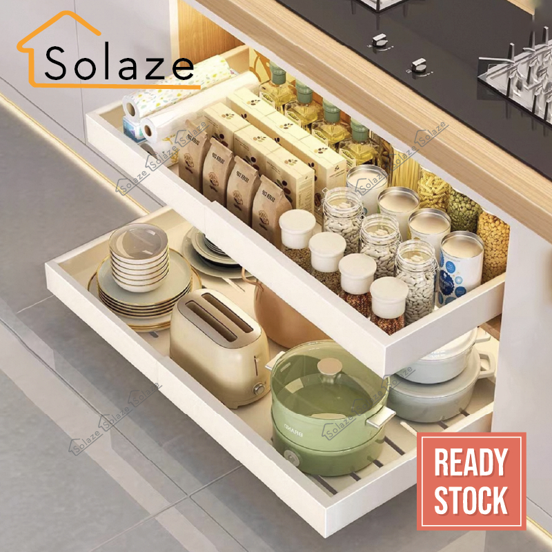 Solaze Pull Out Basket Kitchen Drawer Racks Kitchen Cabinet with ...