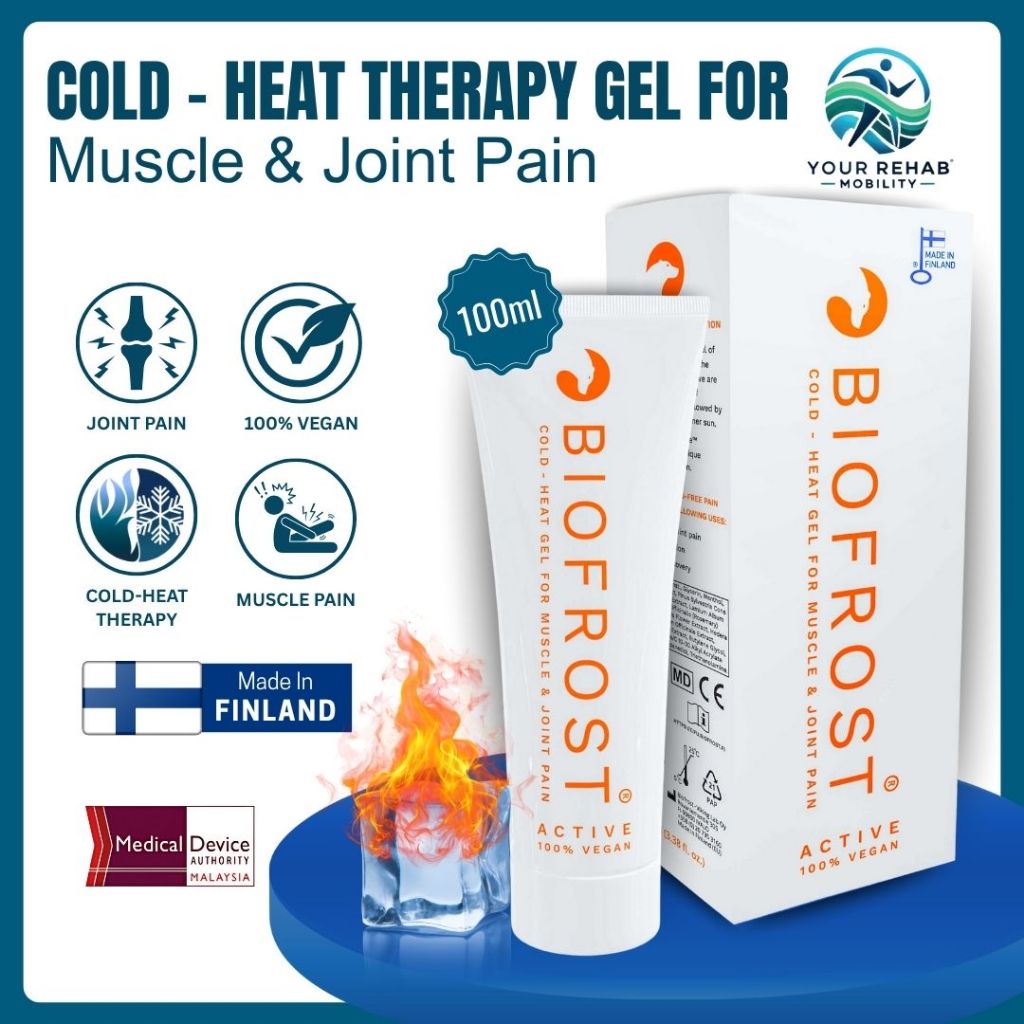 Biofrost Relief 100ml Gel Tube Heat - Cold Therapy Pain Relief Gel for ...