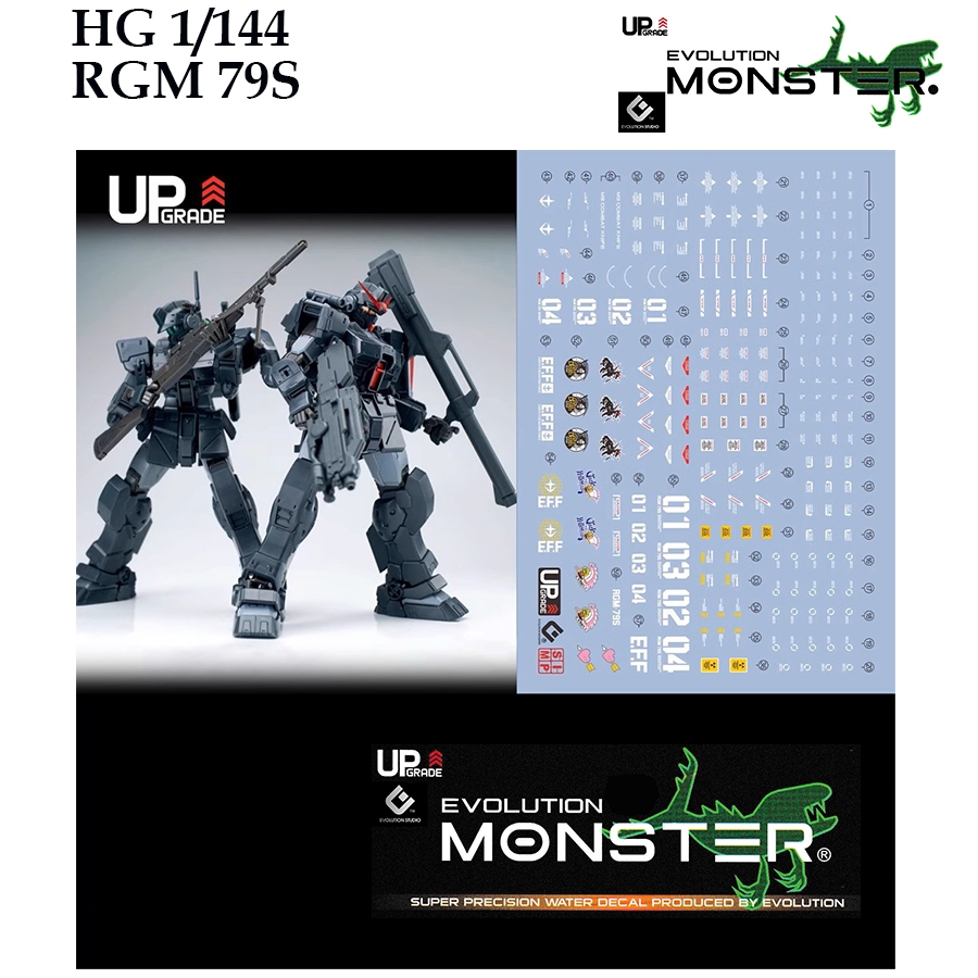 [MONSTER ] HGRGM HG 1/144 RGM-79S GM SPARTAN GUNDAM WATER SLIDE DECAL | Shopee Malaysia