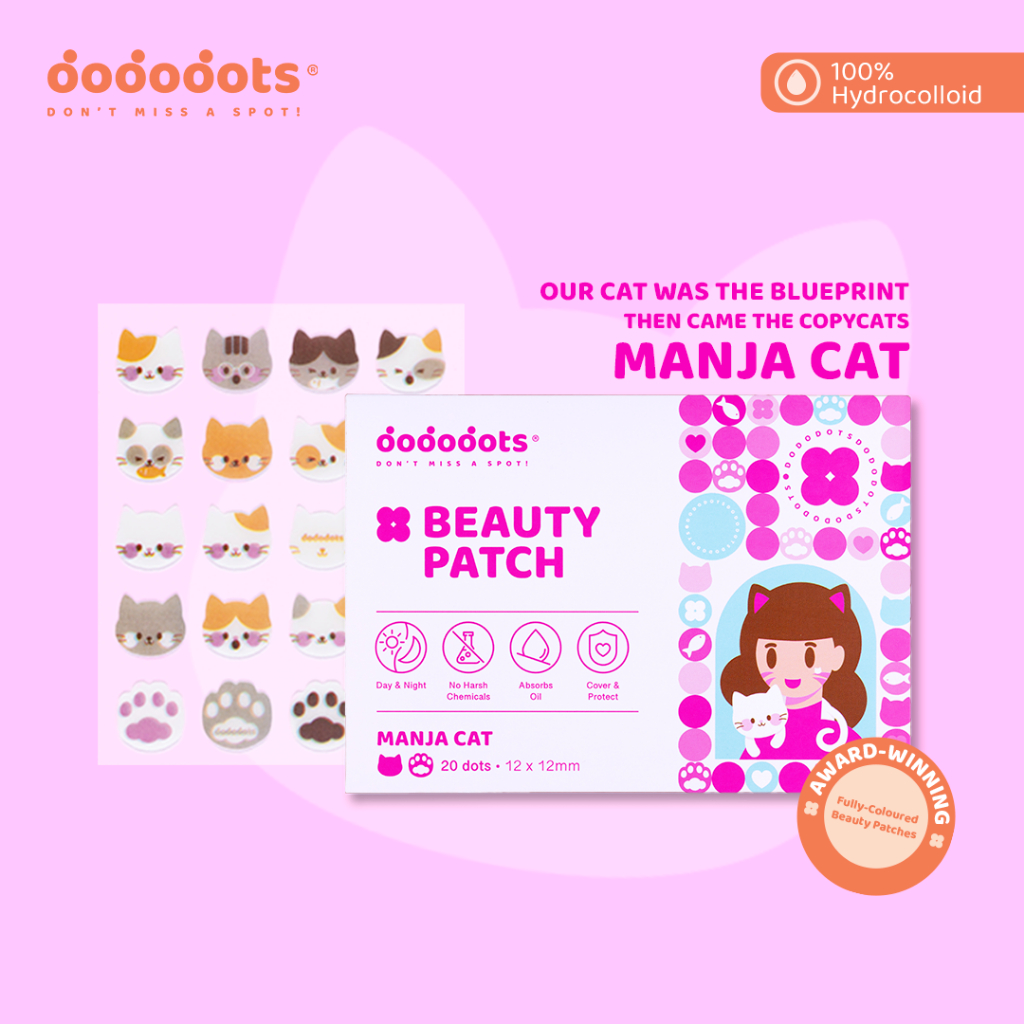 Dododots | Manja Cat | Cute Pimple Acne Patch | 痘痘贴 | Penampal Jerawat ...