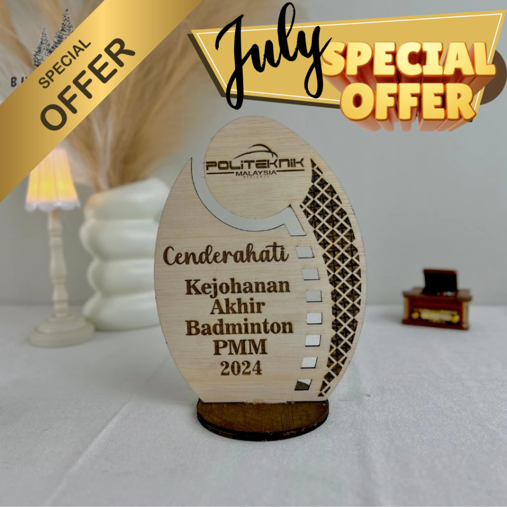 MURAH!! Hadiah Cenderahati/Plaque Award /FREE BOX /TROFI KAYU MURAH ...