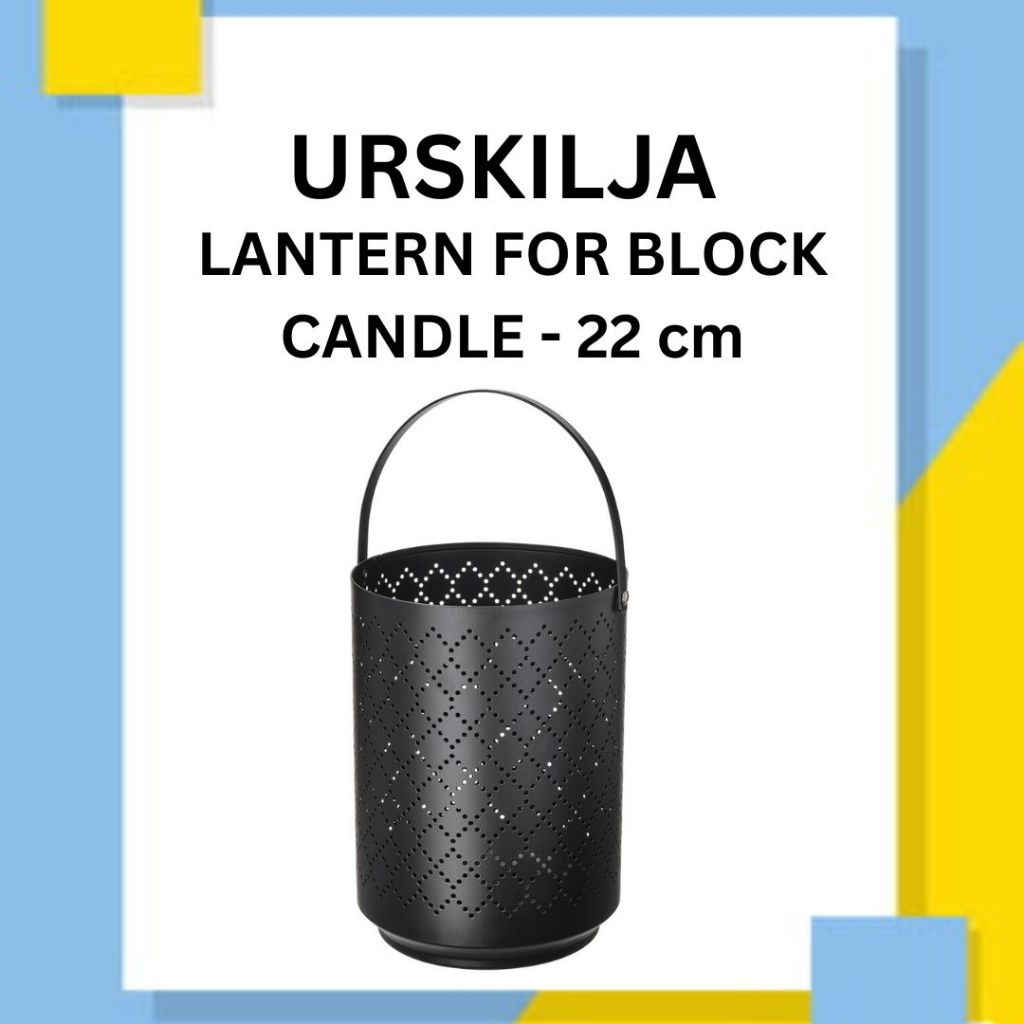URSKILJA Lantern For Block Candle ( 22 cm ) | Shopee Malaysia