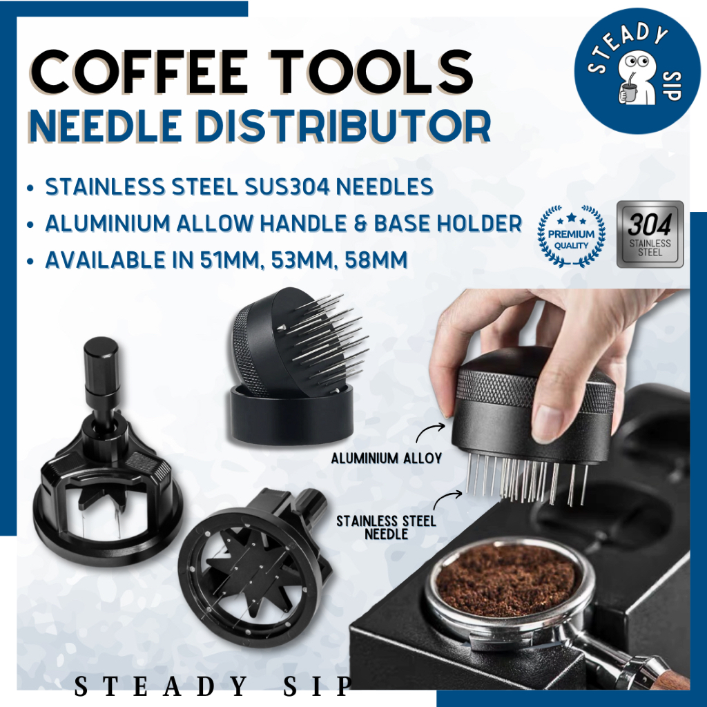 SteadySip Coffee Espresso Stirrer WDT distribution needle tool for 51mm ...