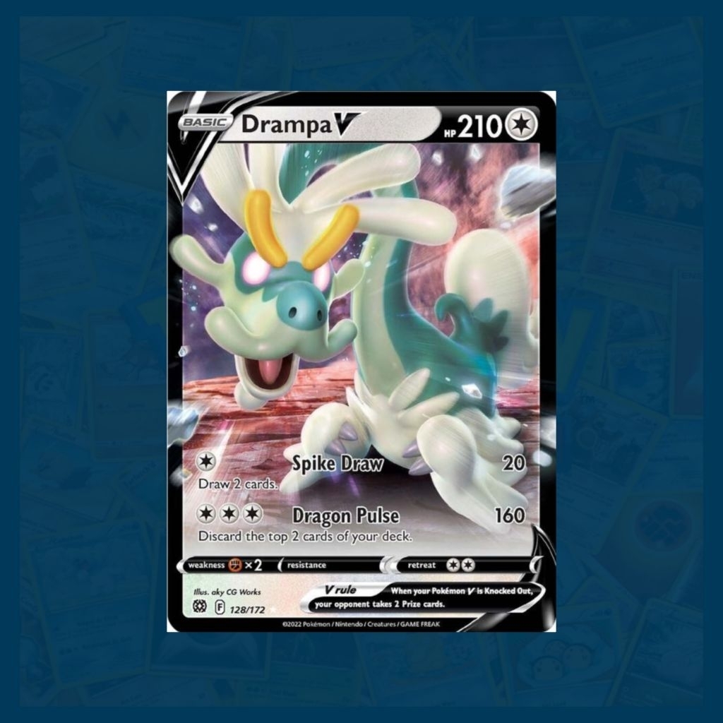 Drampa V (128/172) Ultra Rare | Brilliant Stars | Pokemon TCG Card ...