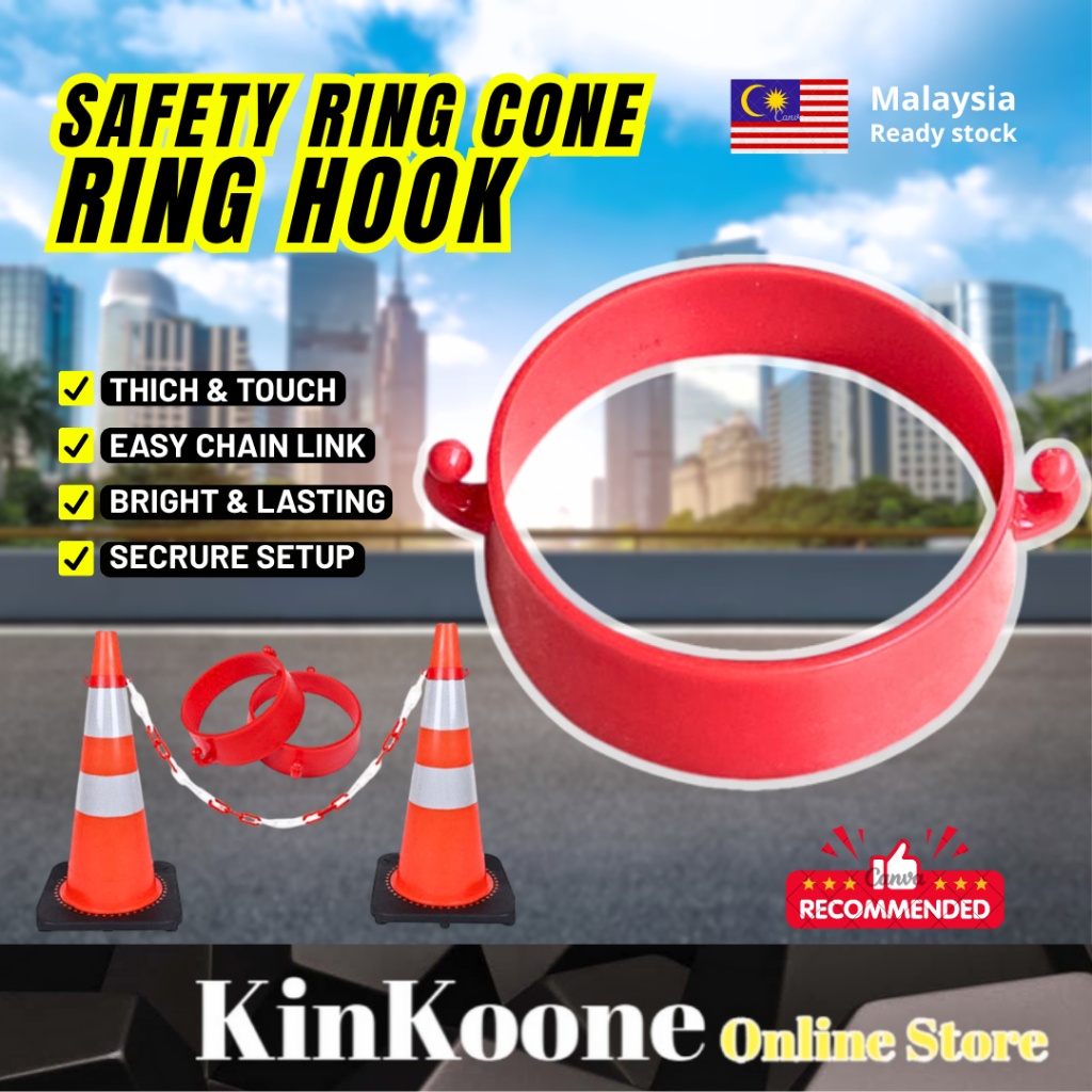 Traffic Safety Ring Cone With Hook Safety Road Cone Holder Hook Chain ...