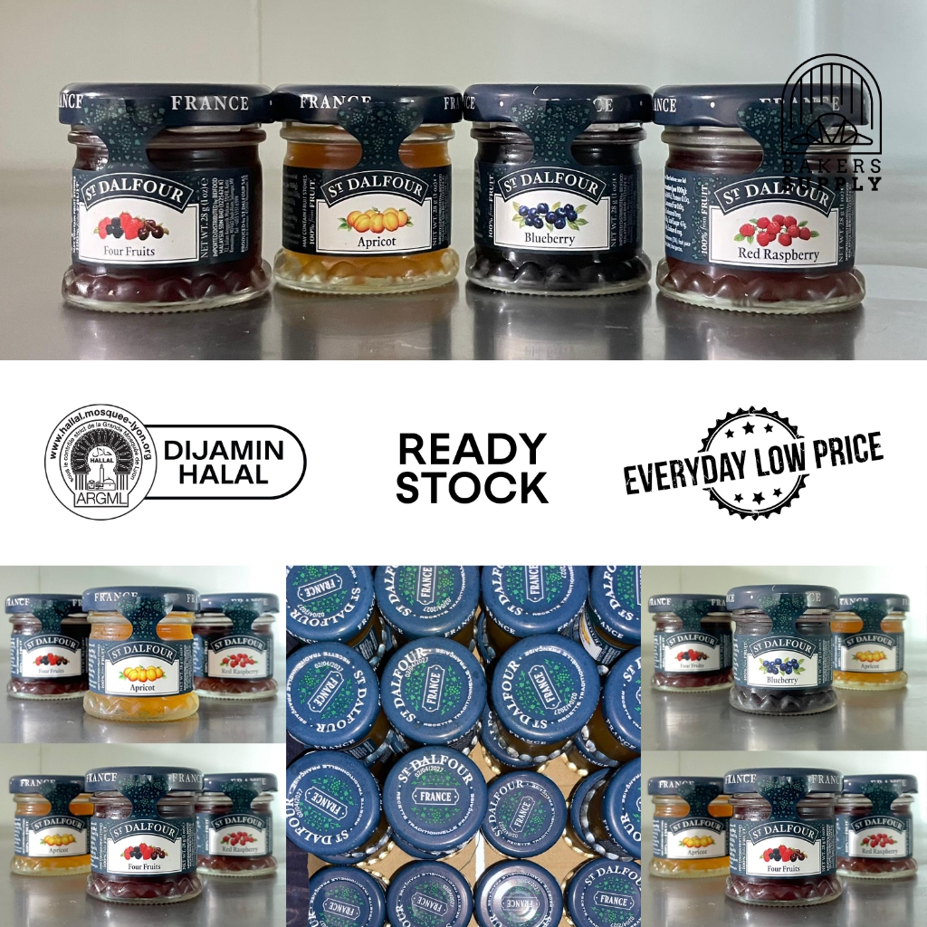 [MALAYSIA READY STOCK] ST Dalfour Fruit Spread Mini Jar 28gm (Apricot ...