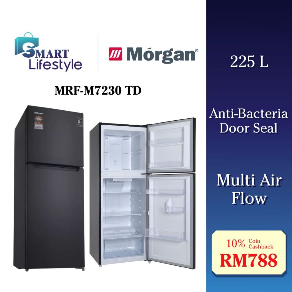 Morgan 255L Frost Free Refrigerator MRF-M7230TD | Shopee Malaysia