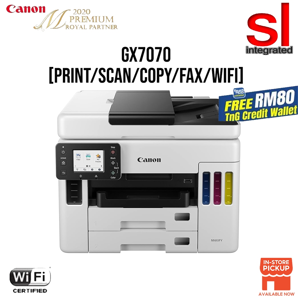 Canon MAXIFY GX7070 All-in-One INK Tank Printer With Auto Duplex and 2. ...