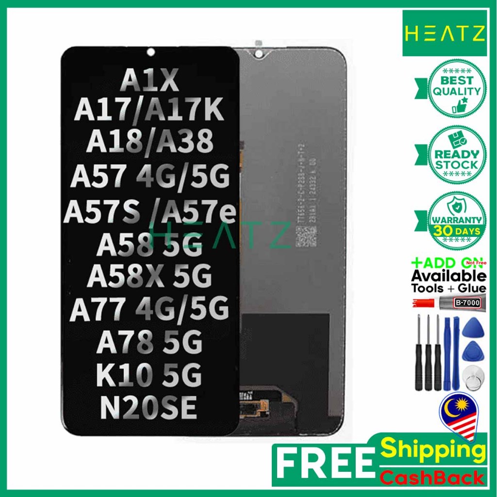 OPPO A57 4G CPH2387/ A77 4G 5G CPH2339/ A57s A57E / A17 / A17K/ A38 ...
